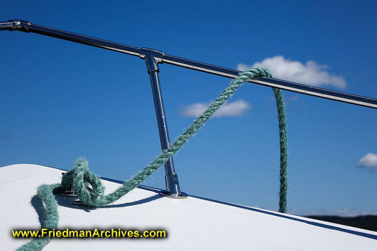 Boat Rope Railing – The Friedman Archives – Stock Photo Images by Gary ...