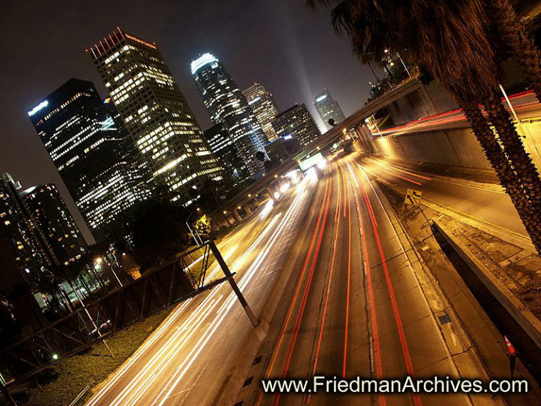Downtown LA Freeway – The Friedman Archives – Stock Photo Images by ...