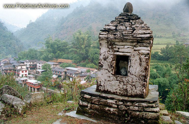 Nepal Images – Stone Monument - The Friedman Archives - Stock Photo ...