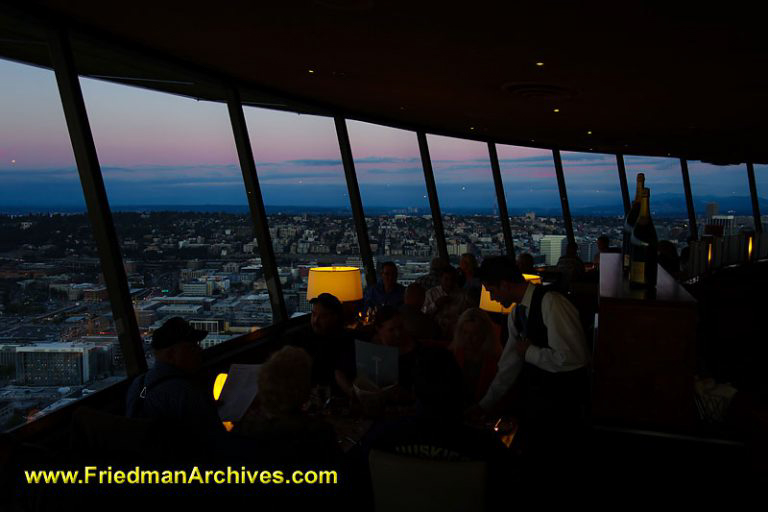 View From the Space Needle Restaurant – The Friedman Archives – Stock ...