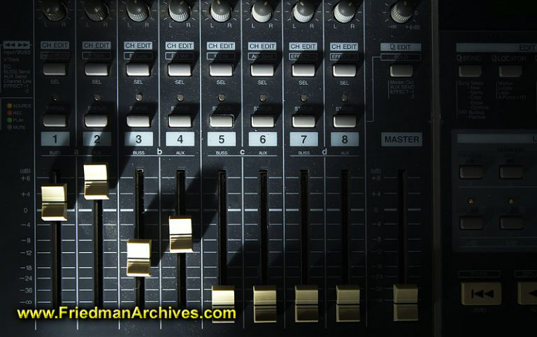 Mixing Board – The Friedman Archives – Stock Photo Images by Gary L ...