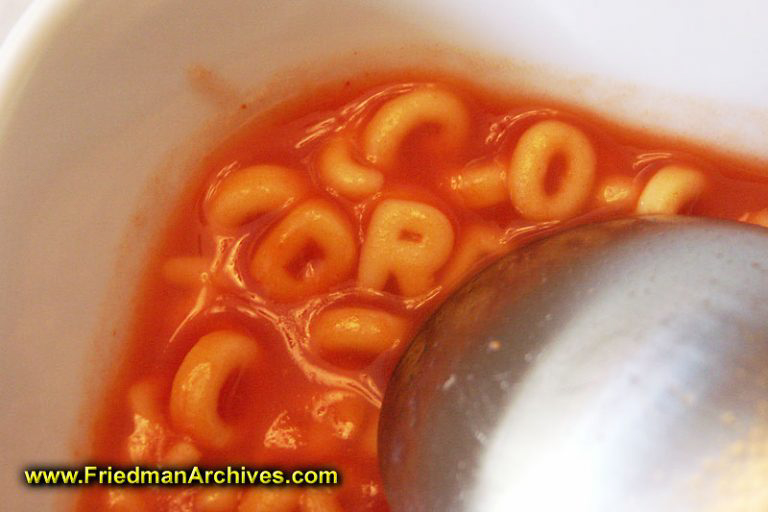 Spaghetti O’s alphabet soup – The Friedman Archives – Stock Photo ...